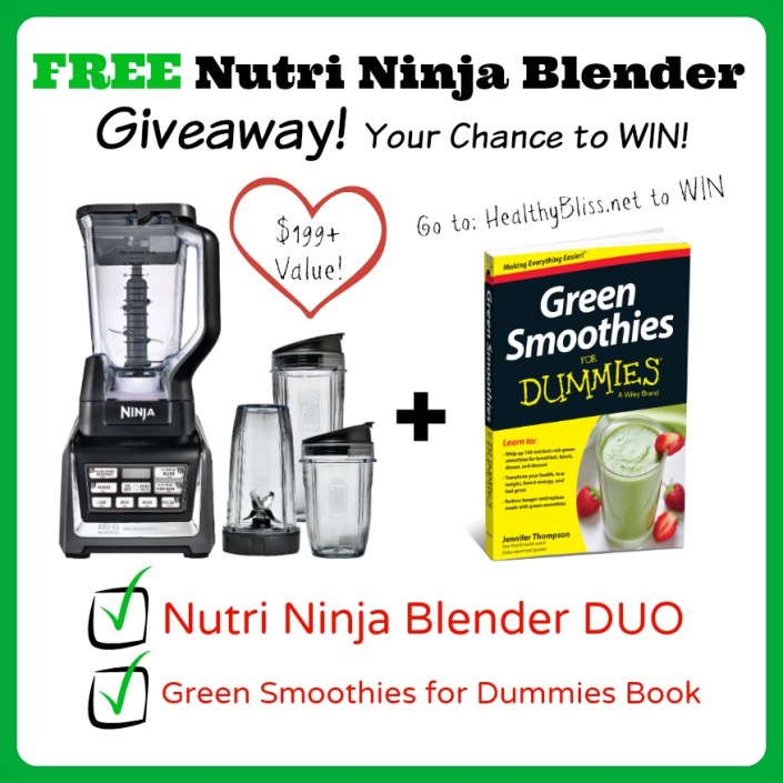 Win a FREE Nutri NINJA Blender DUO + Green Smoothie Book Giveaway ...